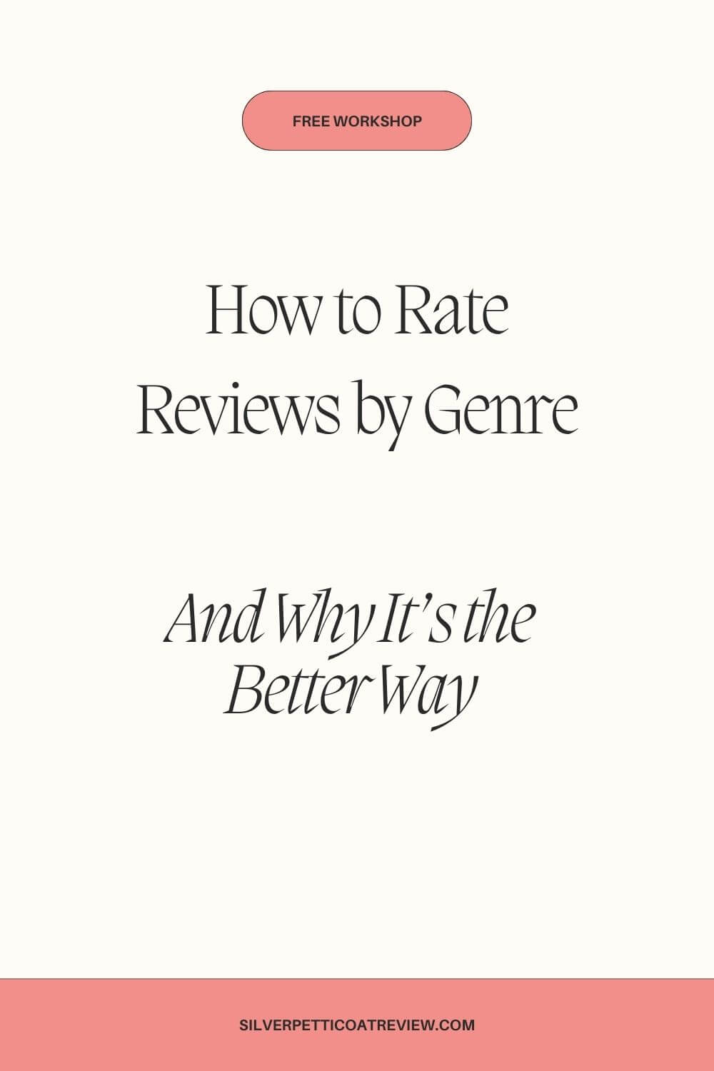 How to Rate Reviews by Genre and Why It's the Better Way